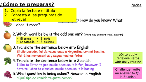 Year 8 Spanish - Module 4 - Viva 2 - Que Hacemos | Teaching Resources