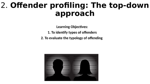 Top down Offender profiling AQA Psych | Teaching Resources