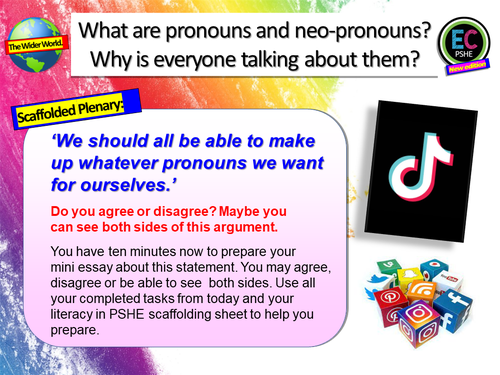 Pronouns and Gender PSHE | Teaching Resources