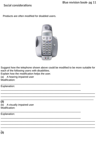 D&T GCSE Theory (AQA) - Core - set of 5 lessons and worksheets ...