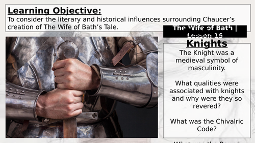 A Level - The Wife of Bath Prologue and Tale Scheme of Work | Teaching ...