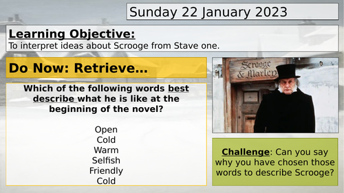 GCSE - A Christmas Carol Lower Ability Lesson Bundle - Introducing ...