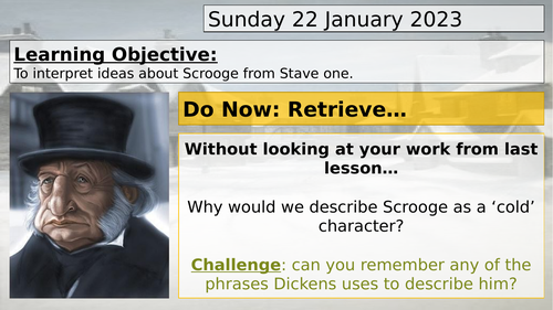 GCSE - A Christmas Carol Lower Ability Lesson Bundle - Analysis ...