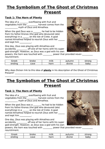 GCSE - A Christmas Carol Lower Ability Lesson Bundle - The Ghost of ...