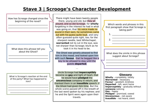 GCSE - A Christmas Carol Lower Ability Lesson Bundle - Fred's Christmas ...