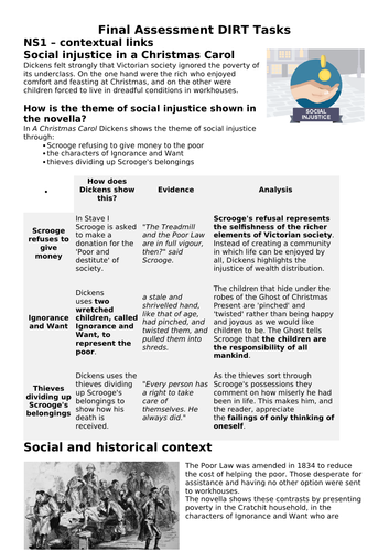 GCSE - A Christmas Carol Lower Ability Lesson Bundle - Ignorance and ...