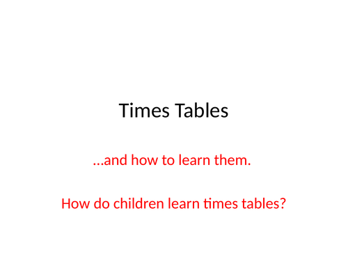 Times Tables Booklets | Teaching Resources