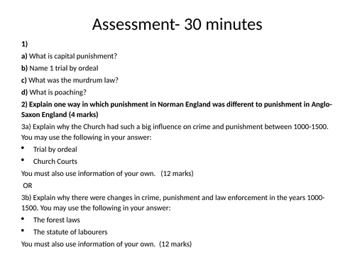 GCSE History Crime and Punishment bundle | Teaching Resources