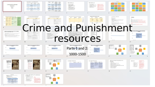 GCSE History Crime and Punishment resource 1000-1700 | Teaching Resources