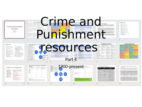 GCSE History Crime and Punishment resources 1900-present | Teaching ...