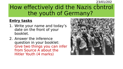 GCSE Germany | Children / Hitler Youth | Teaching Resources