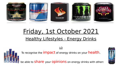 Energy Drinks | Teaching Resources
