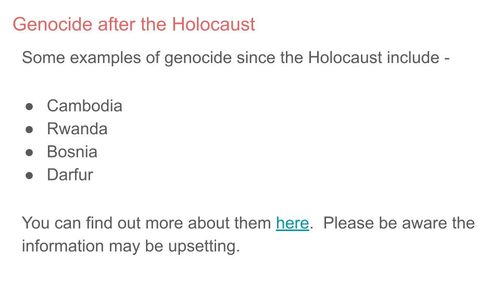 Holocaust Memorial Day Tutorial Assembly | Teaching Resources