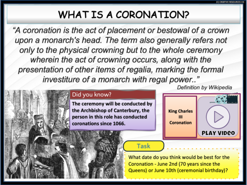 Coronation of King Charles III | Teaching Resources
