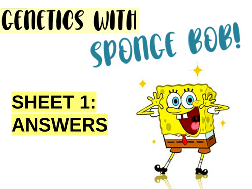 Genetic Inheritance with Sponge Bob! | Teaching Resources