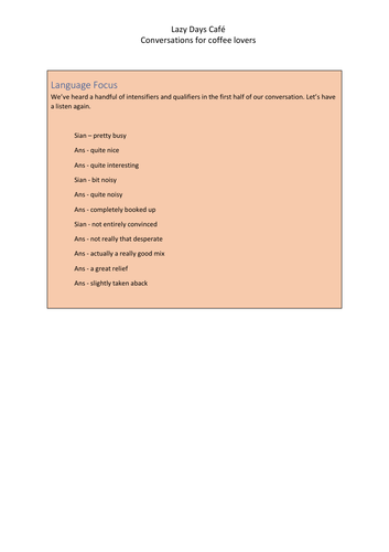 ESL/EFL Advanced English listening tests (Ans) | Teaching Resources