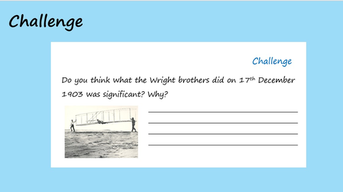 History - KS1 - The Wright Brothers | Teaching Resources