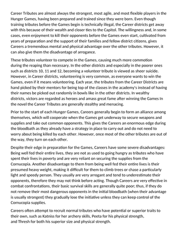 The Hunger Games | Teaching Resources