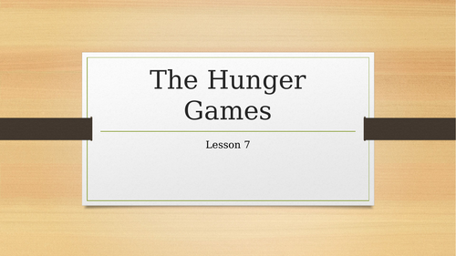 The Hunger Games | Teaching Resources
