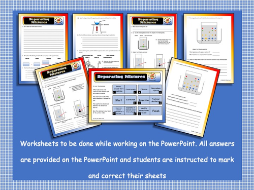 Separating Mixtures Explained - Fully Resourced Lesson for Distance ...