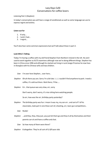 ESL/EFL Advanced English listening tests (Stephen) | Teaching Resources