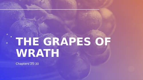 The Grapes of Wrath John Steinbeck - Full SOW | Teaching Resources