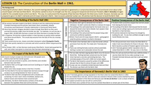 Cold War & Superpower Relations - Knowledge Organisers - Revision ...
