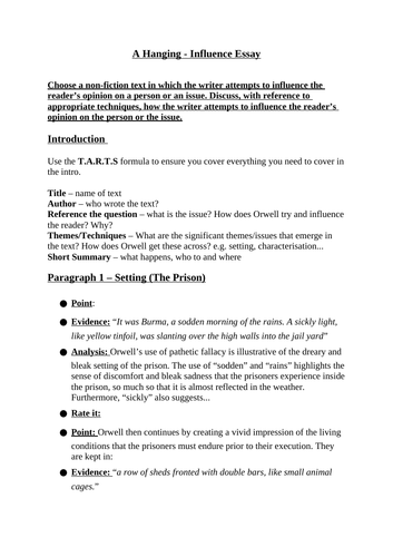 'A Hanging' by George Orwell Unit | Teaching Resources