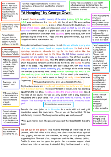 'A Hanging' by George Orwell Unit | Teaching Resources