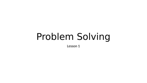 Computational Thinking (10x lessons + end of unit assessment) Key Stage ...