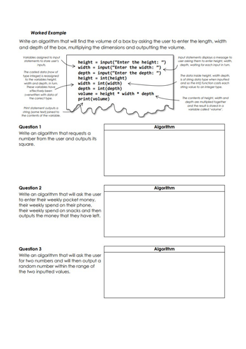 Computational Thinking 10x Lessons End Of Unit Assessment Key Stage