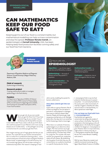Can mathematics keep our food safe to eat? | Teaching Resources