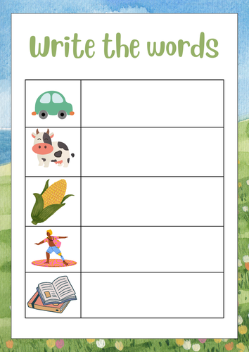 Write the Words - Phase 3 | Teaching Resources