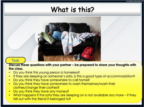 Homelessness in the UK + Poverty | Teaching Resources