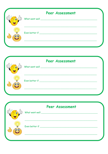 Peer Assessment | Teaching Resources