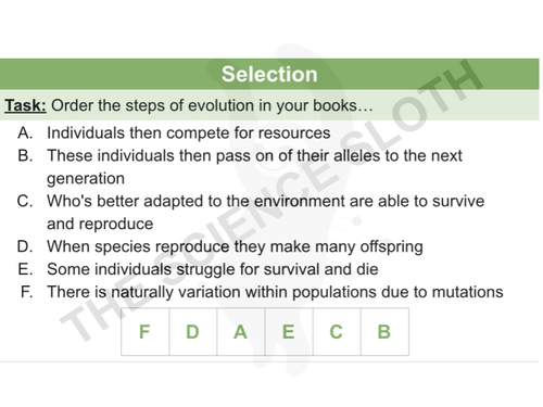 Natural and Artificial Selection - Evolution | Teaching Resources