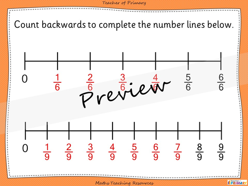 Fractions on a Number Line - Year 3 | Teaching Resources