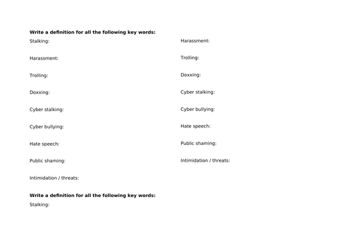 PSHE KS3 lesson and resources-sexual harassment | Teaching Resources