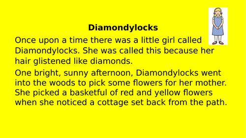 KS1 Writing an Alternative Traditional Tale - Goldilocks | Teaching ...