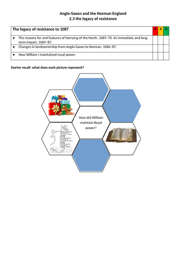 Edexcel GCSE History Anglo-Saxon and Norman England Topic 2 revision ...