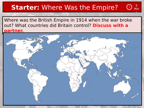WW1 L14 - Did the Empire Help Win WW1? | Teaching Resources
