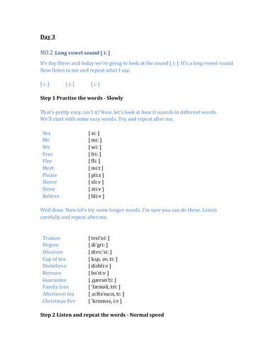 ESL/EFL Beginner's English Pronunciation (free part 1) | Teaching Resources