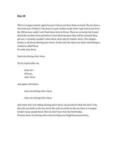 ESL/EFL Beginner's English Pronunciation (part 2) | Teaching Resources