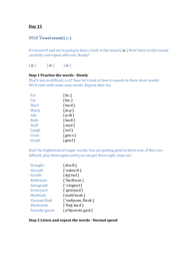 ESL/EFL Beginner's English Pronunciation (part 2) | Teaching Resources
