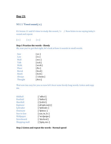 ESL/EFL Beginner's English Pronunciation (part 3) | Teaching Resources