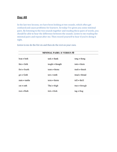 ESL/EFL Beginner's English Pronunciation (part 5) | Teaching Resources