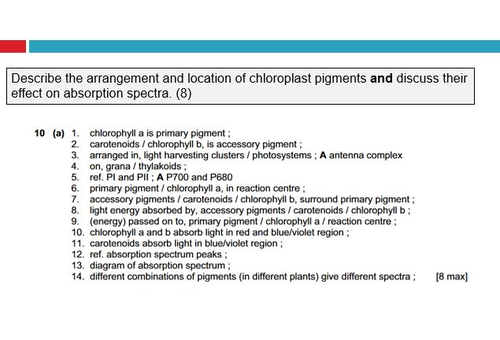 Photosynthesis Chapter 13 Cambridge A level | Teaching Resources