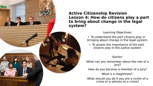 GCSE Active Citizenship x5 revision lessons | Teaching Resources