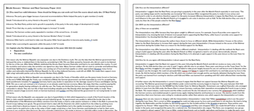 Weimar and Nazi Germany Skills activities/ examples | Teaching Resources