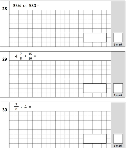 KS2 Arithmetic Paper Generator - Mathematics SATs Paper 1 | Teaching ...